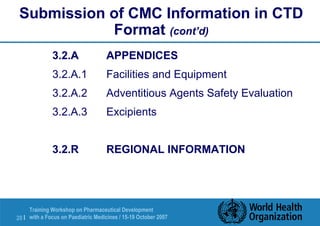 Common technical document (CTD – ICH) | PPT