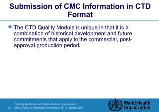 Common technical document (CTD – ICH) | PPT