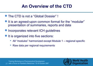 Common technical document (CTD – ICH) | PPT | Pharmaceutical Industry ...