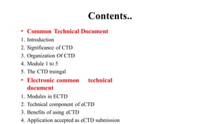COMMON TECHNICAL DOCUMENT & ELECTRONIC COMMON TECHNICAL DOCUMENT.pptx