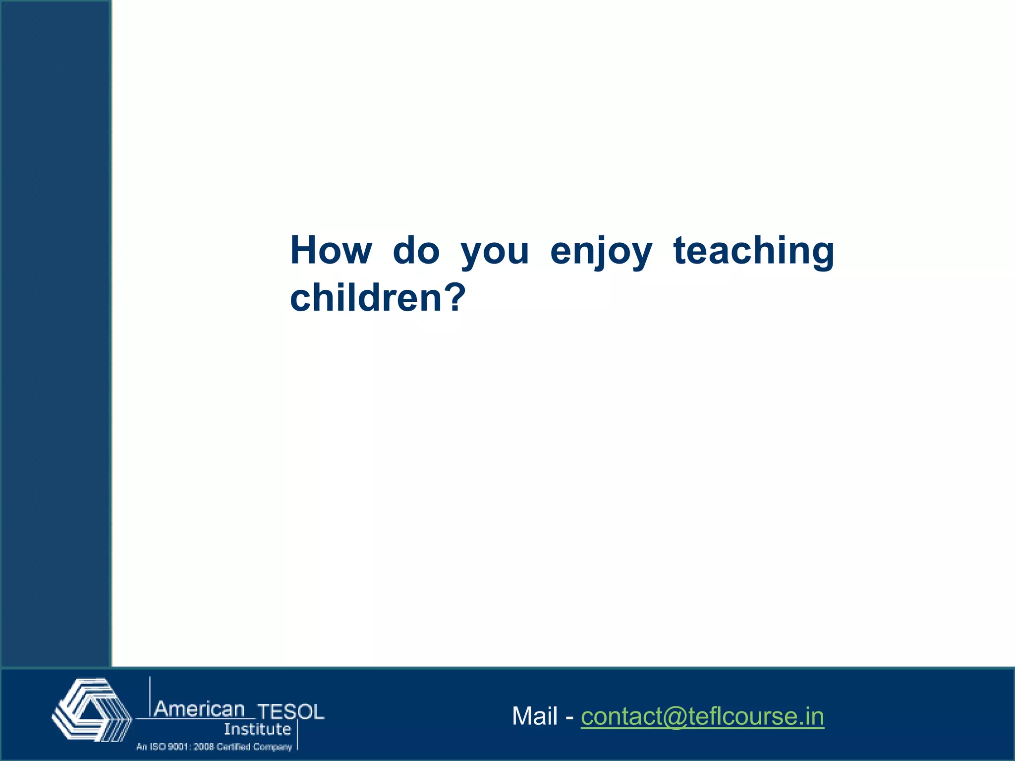 Common tefl interview questions | PPT