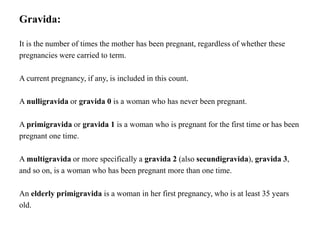 Common terminologies of obstetrics | PPTX