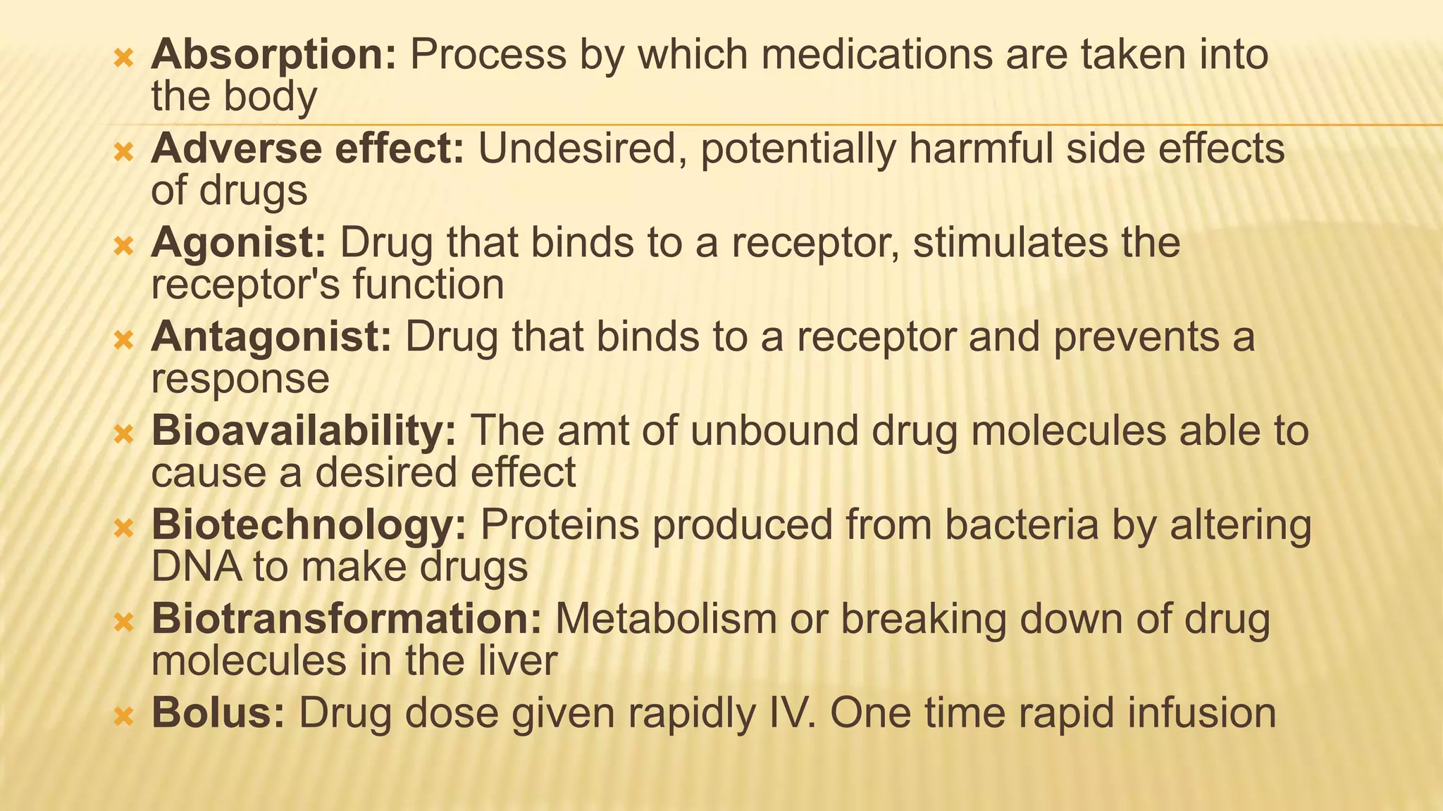 Common term in pharmacology | PPTX