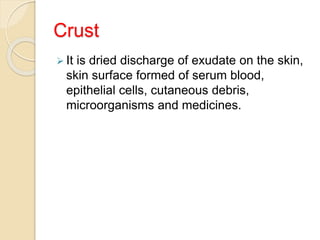 Common terms used in skin diseases. | PPT