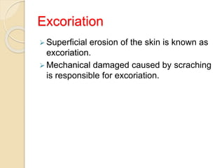 Common terms used in skin diseases. | PPT