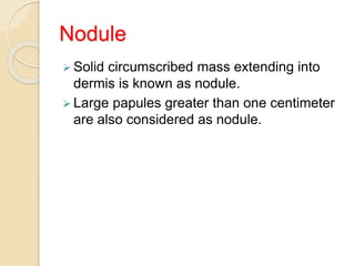 Common terms used in skin diseases. | PPT