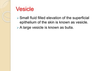 Common terms used in skin diseases. | PPT