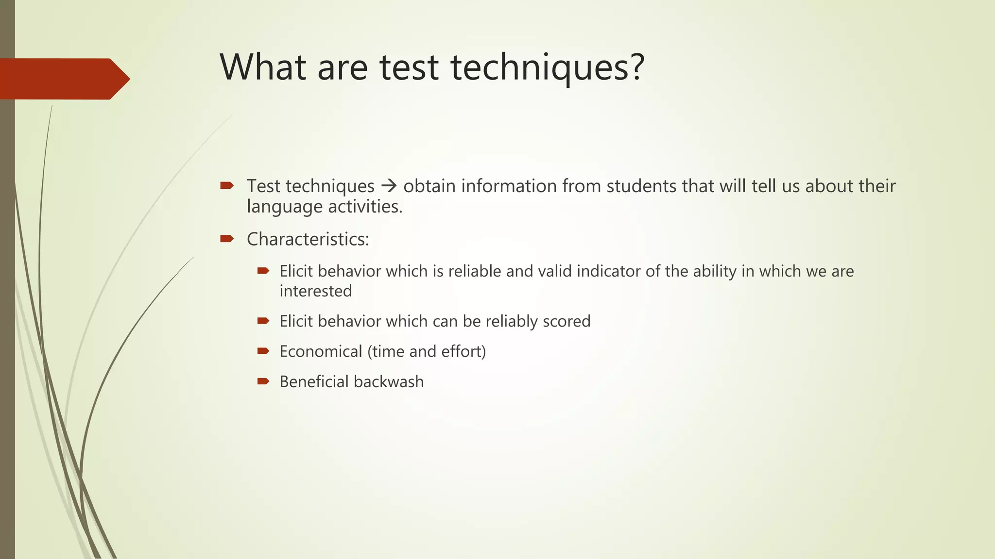Common test techniques | PPTX