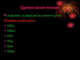 Common text structures | PPTX