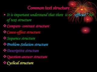 Common text structures | PPTX