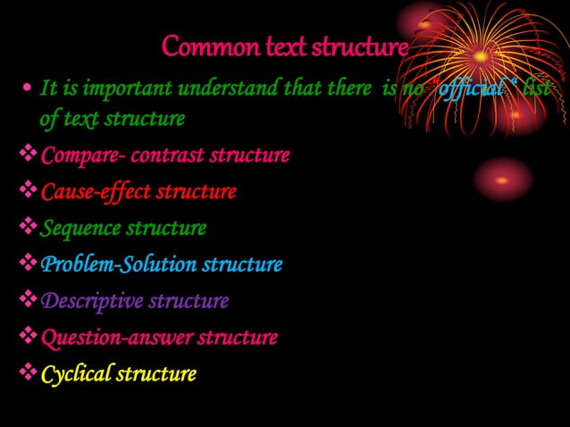 Common text structures | PPTX