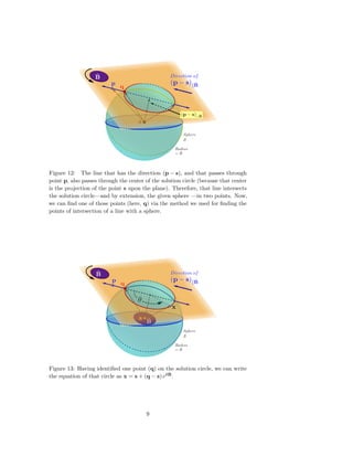Using a Common Theme to Find Intersections of Spheres with Lines and Planes via Geometric ...