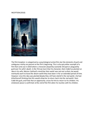 Common themes in psychological thrillers | PDF