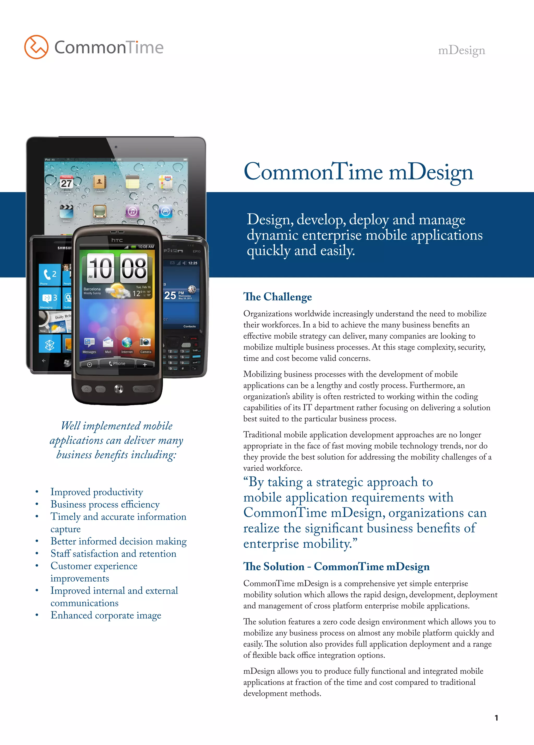 Common Time M Design Datasheet | PDF