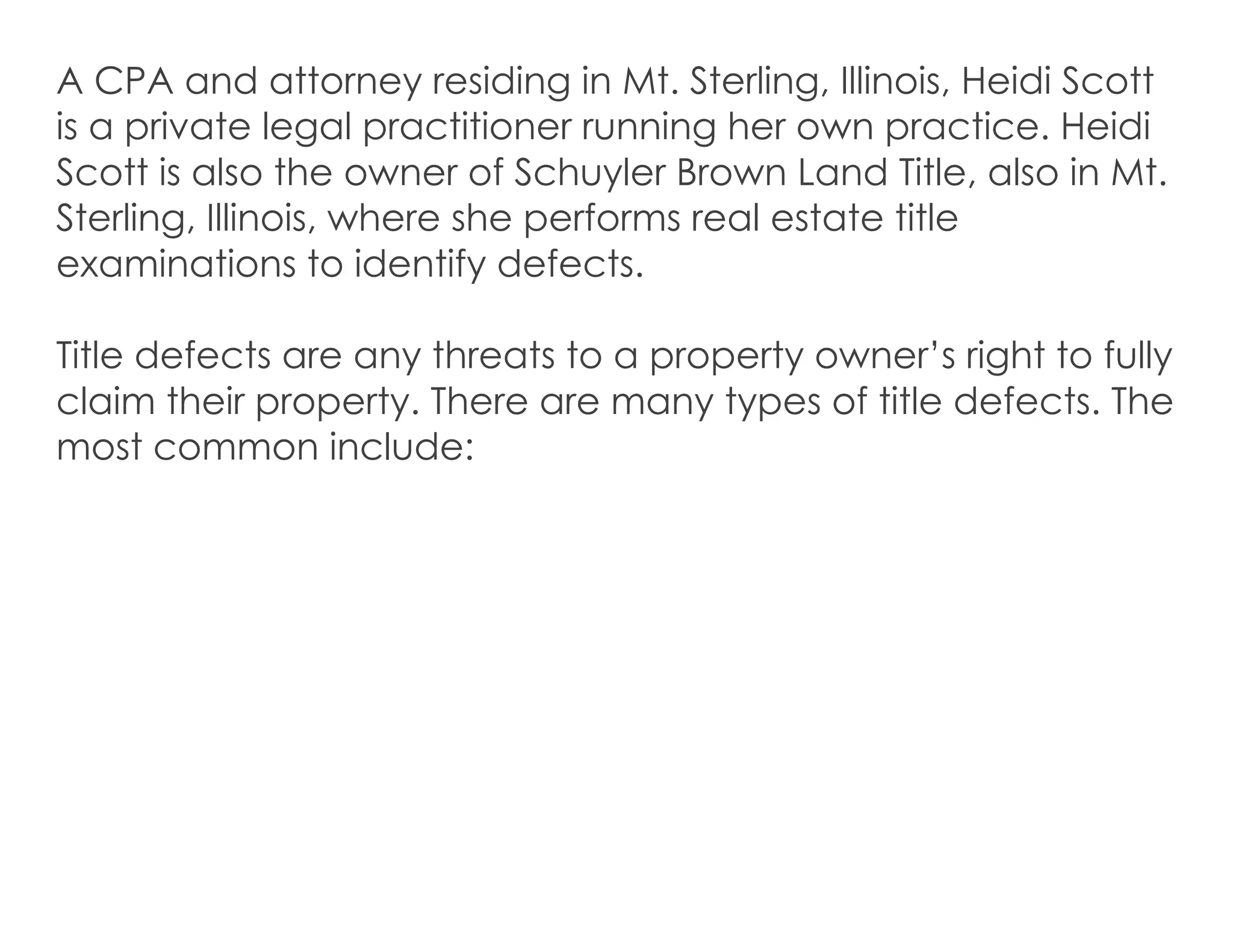 Common Title Defects | PDF