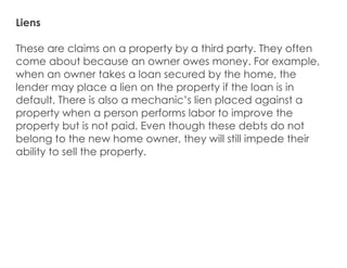 Common Title Defects | PDF