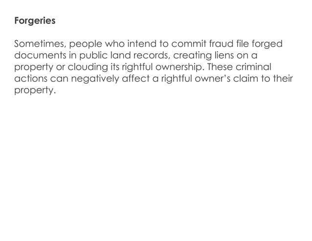 Common Title Defects | PPT