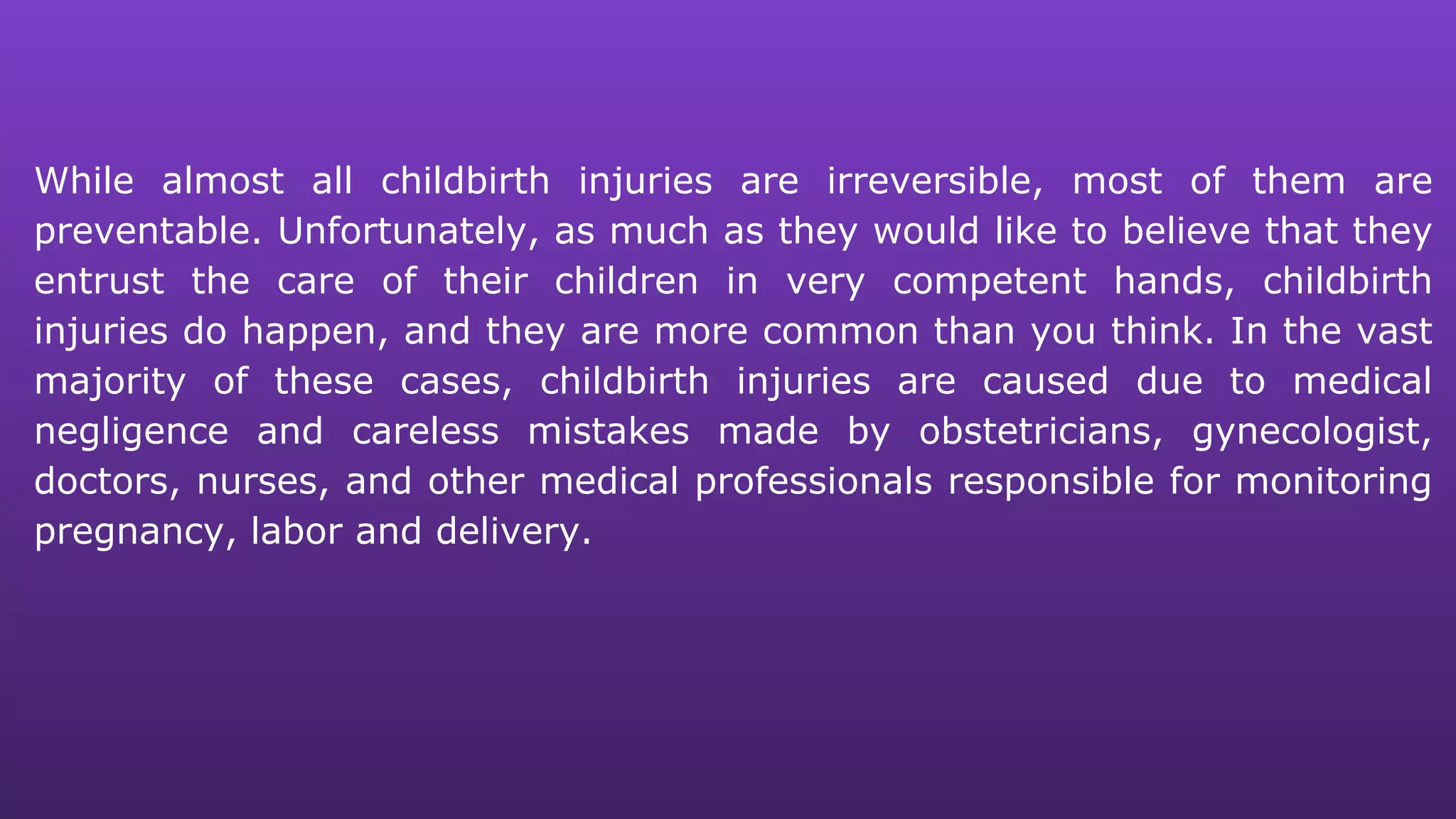 Common types of birth injuries | PDF