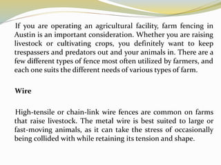 Common Types of Farm Fencing (And Which is Best for You) | PPT
