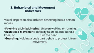 Common Types of Injuries and their visual indicators | PPTX