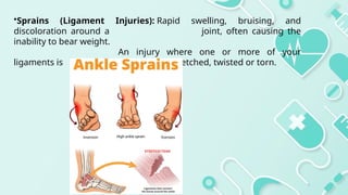 Common Types of Injuries and their visual indicators | PPTX
