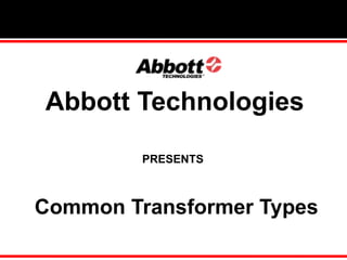 Transformers and common types of transformer | PPT