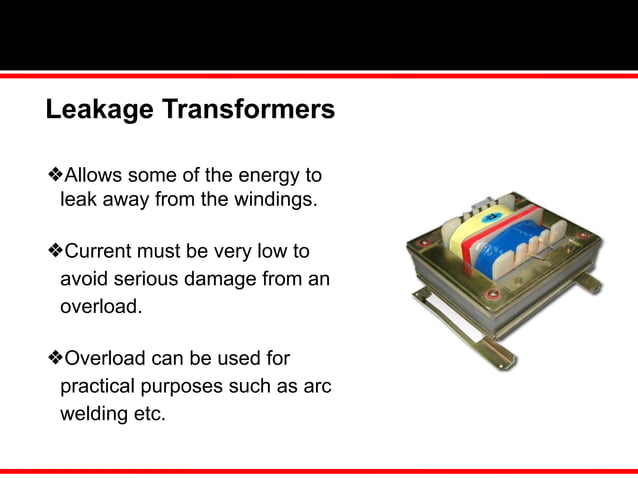 Transformers and common types of transformer | PPT