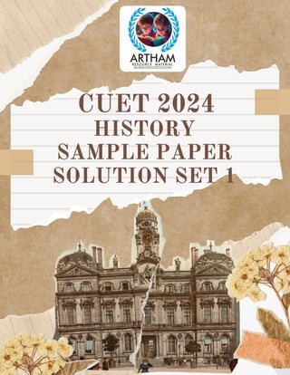 Common University Entrance Test History 2024 Sample Paper With Solution ...