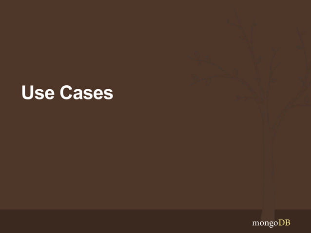 Common MongoDB Use Cases | PPT