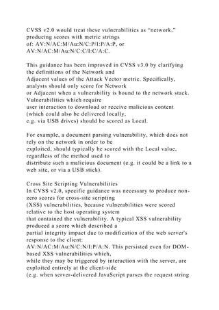 Common Vulnerability Scoring System v3.0User GuideThe C.docx