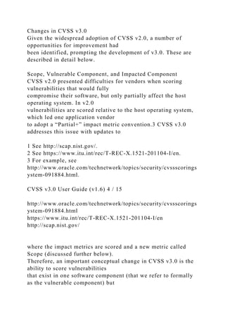 Common Vulnerability Scoring System v3.0User GuideThe C.docx