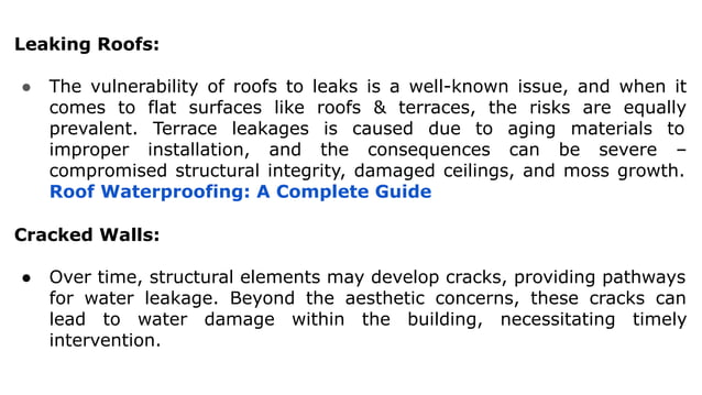 Common Waterproofing Problems & Effective Solutions.pdf | Home ...