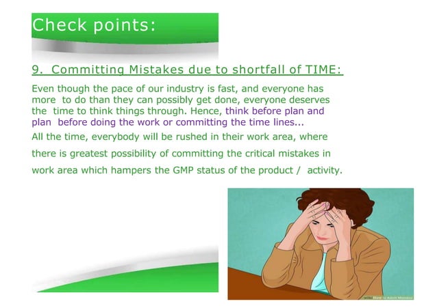 Common ways to avoid the most frequent GMP errors | PPT