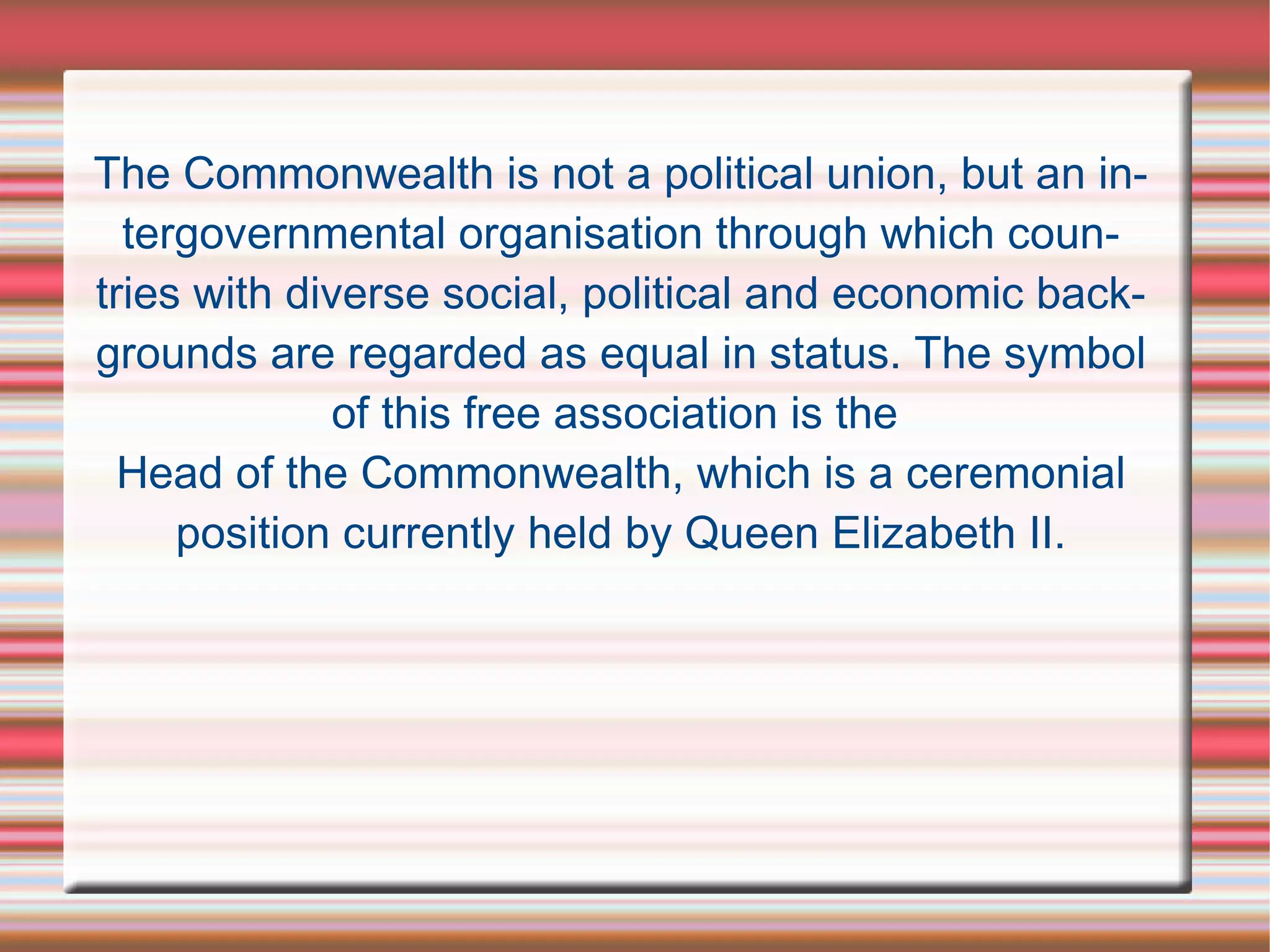The Commonwealth of Nations | ODP