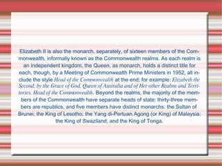 The Commonwealth of Nations | ODP