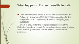 Commonwealth and Japanese Period.pptx