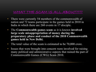 Commonwealthgamesscam 131228015309-phpapp02 | PPT