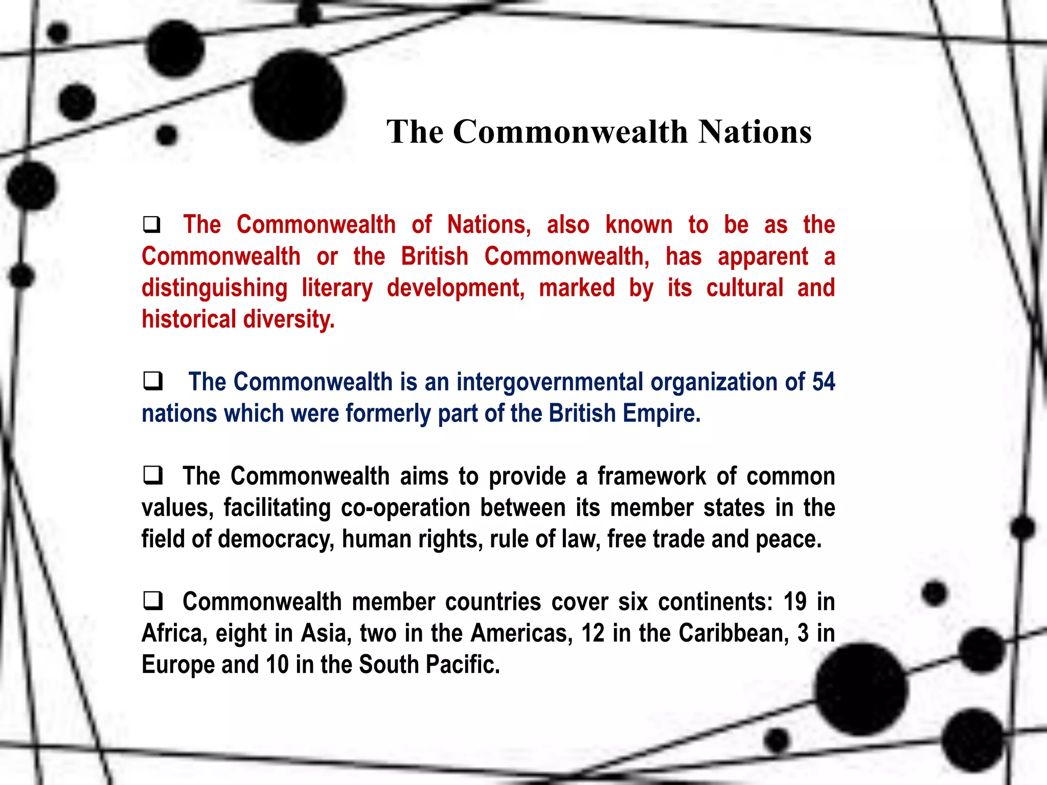 Commonwealth literature an outline | PPSX