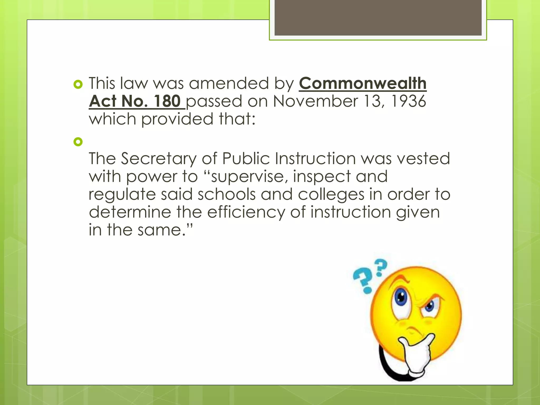 Commonwealth period - Education | PPTX