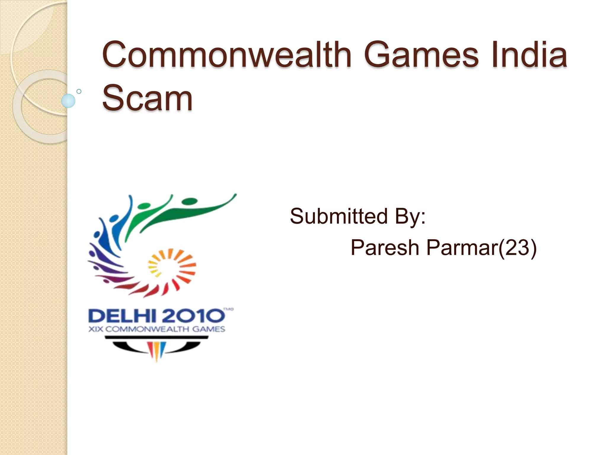 Commonwealth games india scam | PPTX