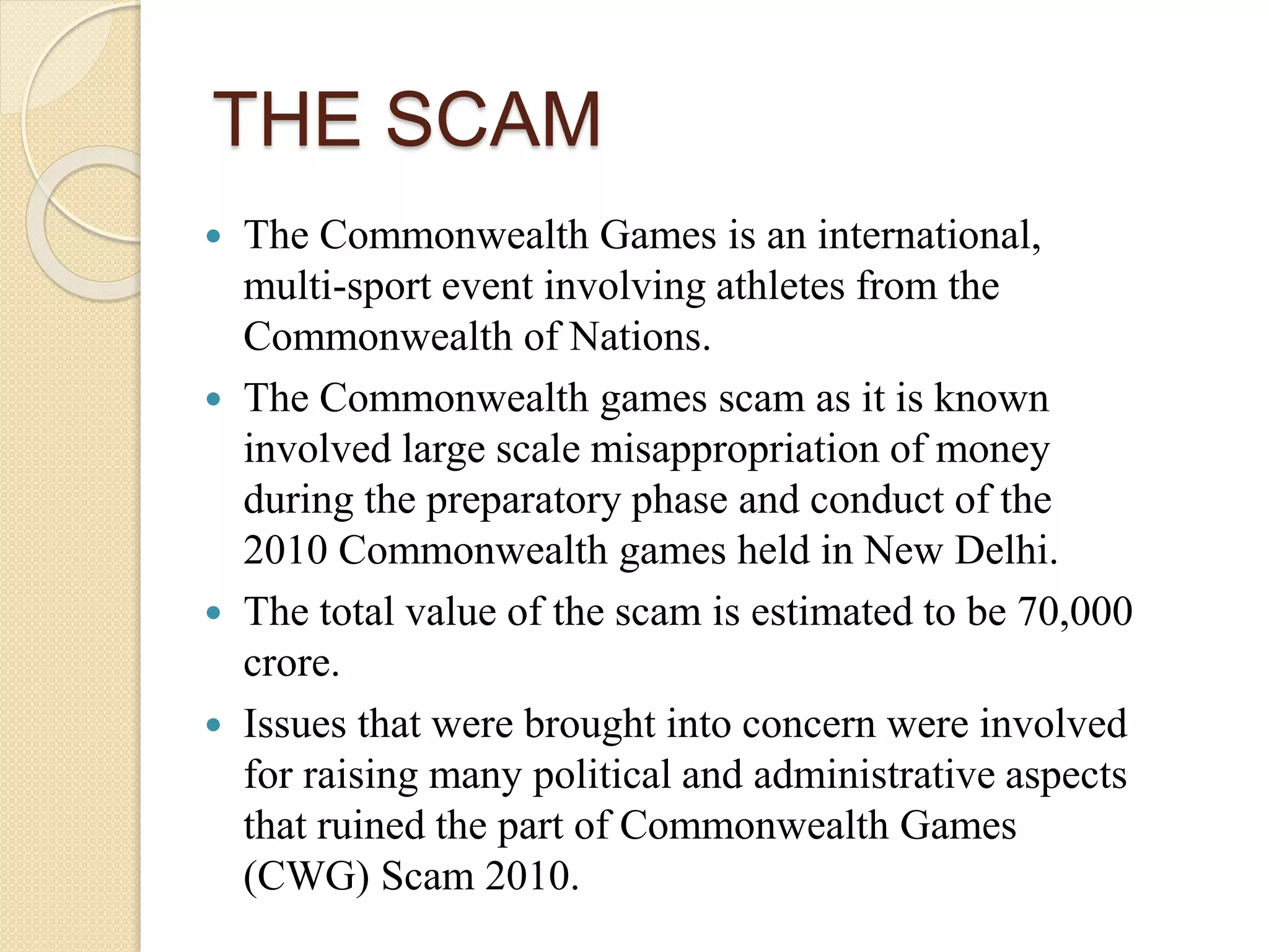 Commonwealth games india scam | PPTX