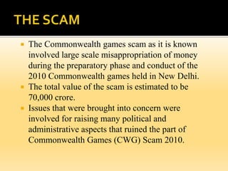 Commonwealthscam 2010 | PPT