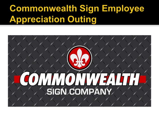 Commonwealth Sign Employee Appreciation | PPTX