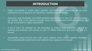 Common Web Accessibility Issues on Websites | PPT