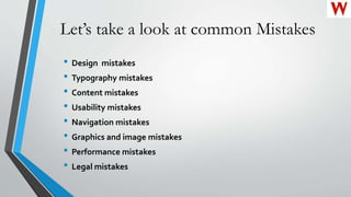 Common website design mistake | PPT