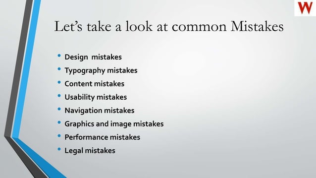 Common website design mistake | PPT
