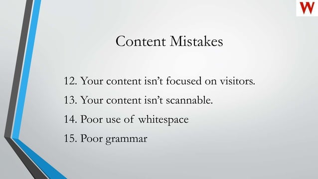 Common website design mistake | PPT