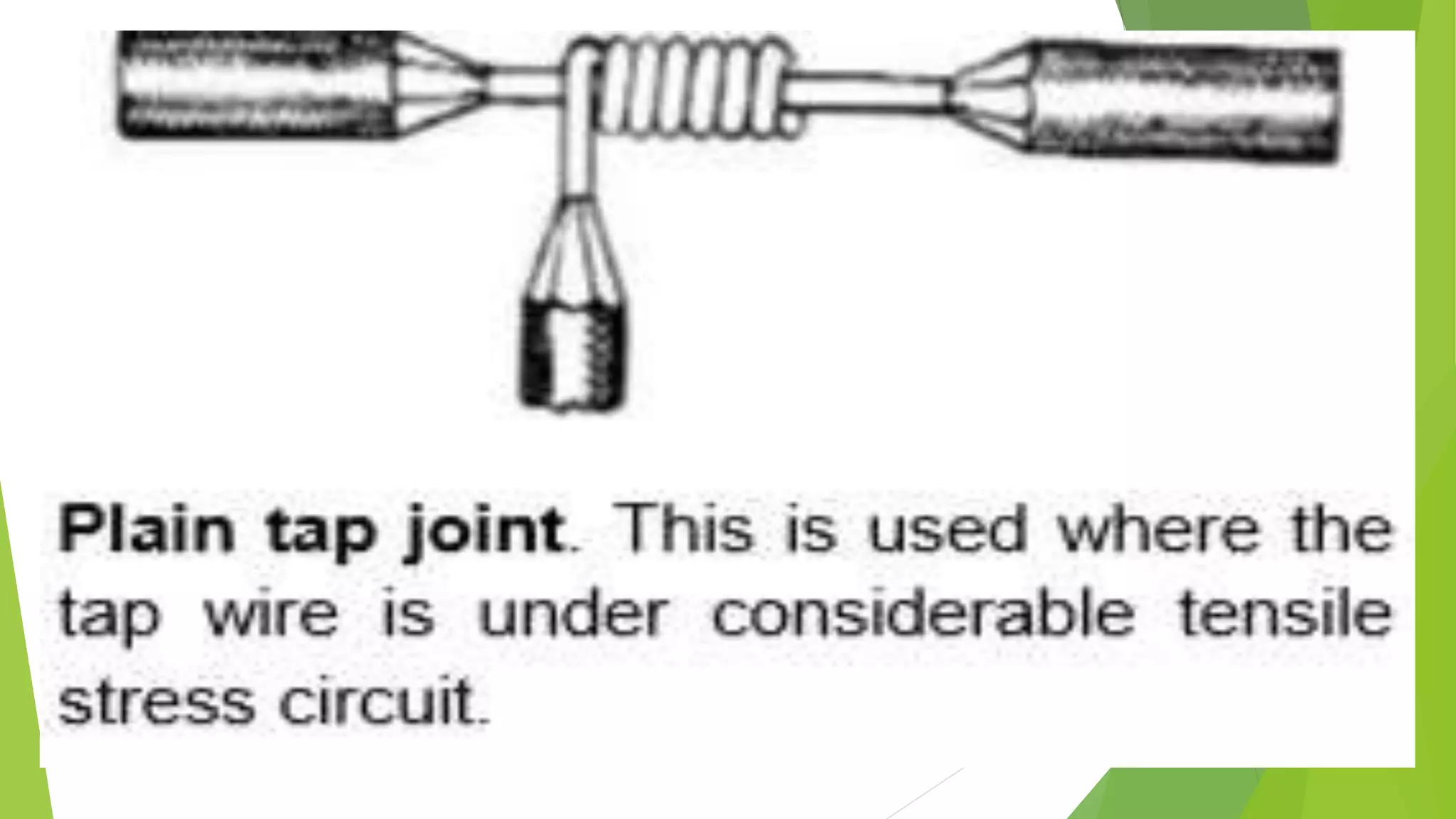 Common wire splices and joints | PPTX