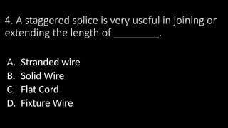 Common Wire Splices and Joints in Residential Wiring Installation | PPTX