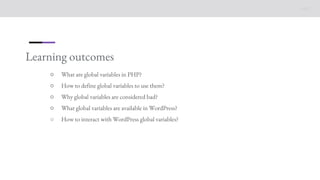 Common WordPress APIs_ Global Variables | PPT